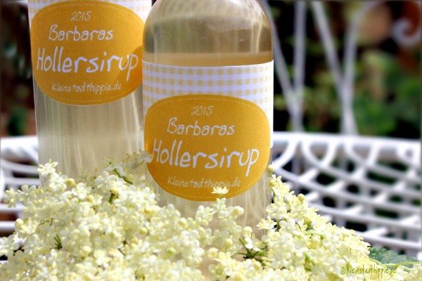 Holundersirup oder Hollersirup - ein Siruprezept von Kleinstadthippie