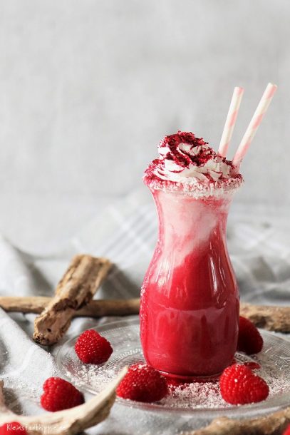 Himbeer-Hibiskus-Smoothie - Smoothies mixen mit Kleinstadthippie